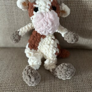 MINI Clemmie Cow Knotted Lovey Crochet Cow PATTERN - Etsy