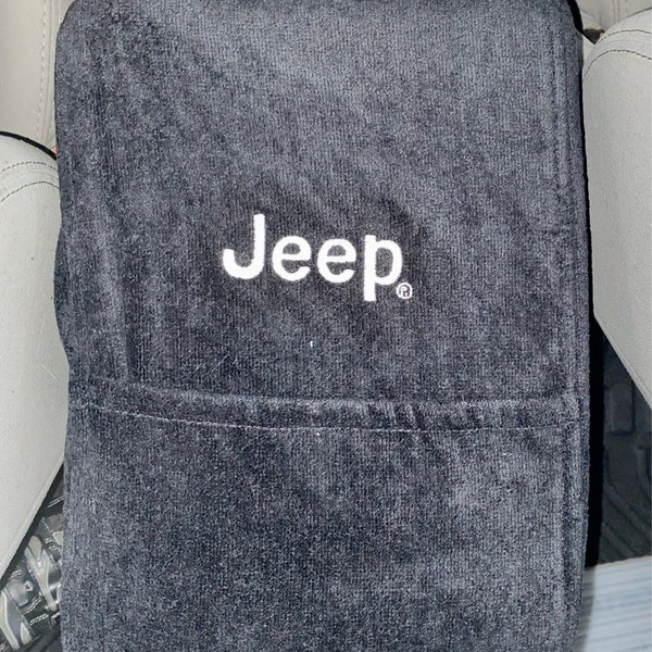 Seat Armour Console Cover With Jeep Logo - Fits Jeep Wrangler 2007-2010 ...