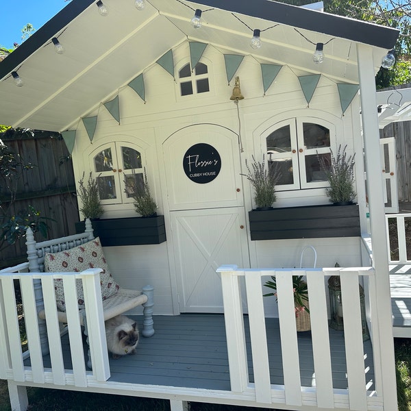 Cubby House Sign Custom Made Kids Room Home Decor - Etsy Australia