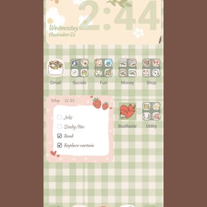 Cute Cottagecore App Icon Set Kawaii Aesthetic Theme for Android IOS Tablet & Desktop - Etsy
