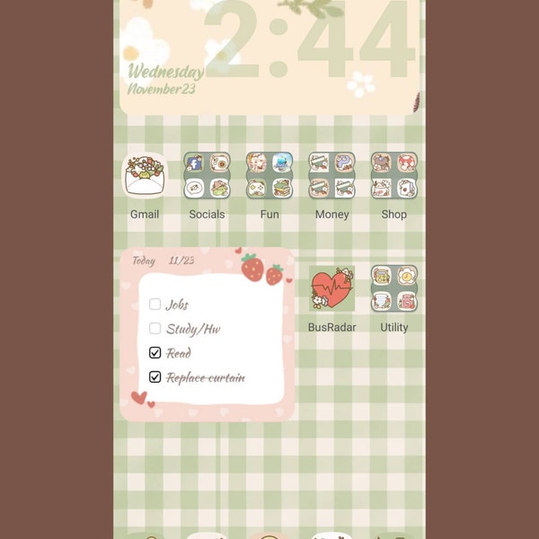 Cute Cottagecore App Icon Set | Kawaii Aesthetic Theme for Android Ios ...