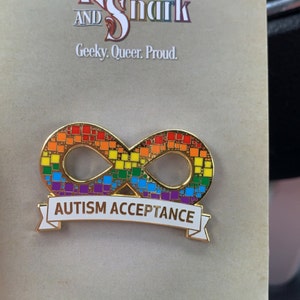 Autism Acceptance Tile Rainbow Autism Spectrum Infinity Symbol Hard ...