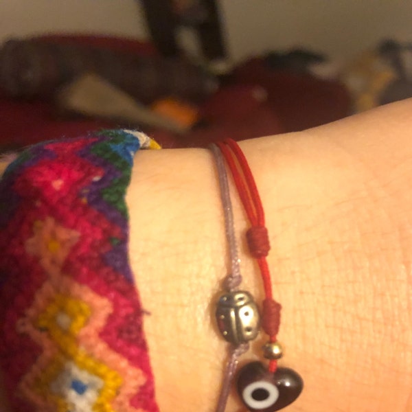 Lady Bug Wish Bracelet, Friendship Bracelet, Best Friend, Party Favor ...