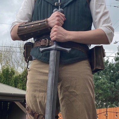 DIY Leather Pattern Armor Knee Pad PDF LARP Roleplay Medieval ...