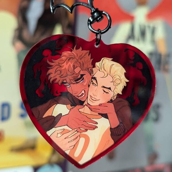 Jjk: Gojo & Geto 2.25" Heart Buttons - Etsy