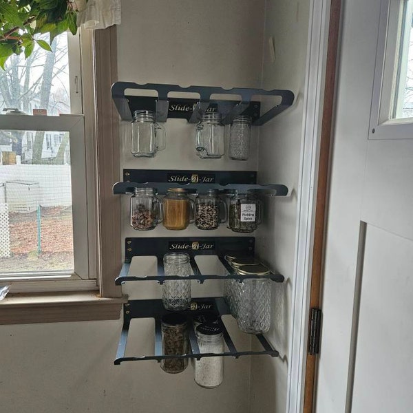 Mason Jar/ Canning Jar Storage Rack - Etsy