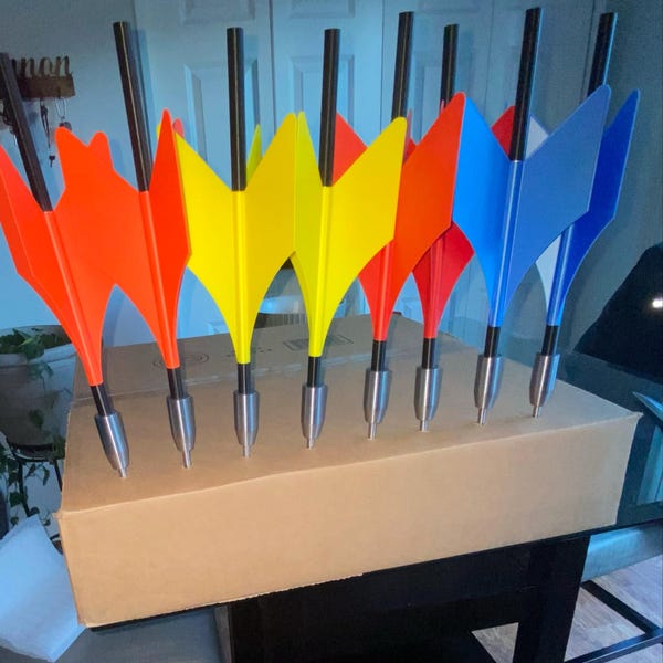 Lawn Dart Fins, Premium Flexible Shatterproof Fins for Plastic Tips - Etsy