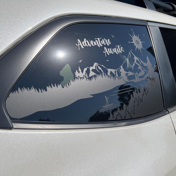 Custom Nature Trees & Ocean Vinyl Decal – Compatible With 2019–2026 ...