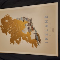 Gaeilge Cork City Map Druck 6, Cork Map Poster, Cork Map Print, Cork ...