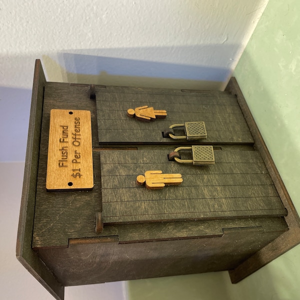 Personalized Toilet Piggy Bank Wooden Coin Bank Adult Piggy Bank Joke ...