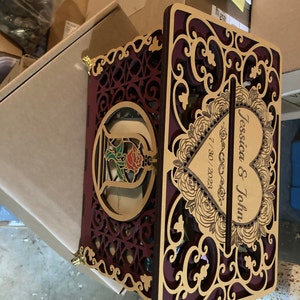 Tangled Wedding Card Box, Quinceanera Envelopes Holder, Wedding ...