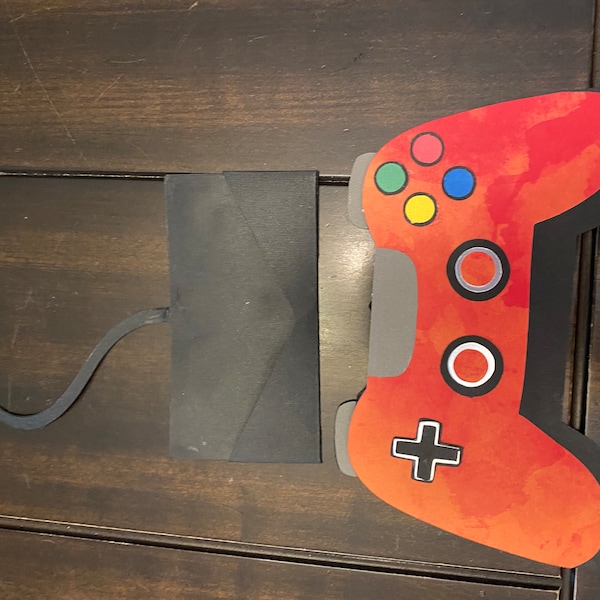Video Game Controller Gift Card Holder Svg, DIY Video Game Card, Video ...