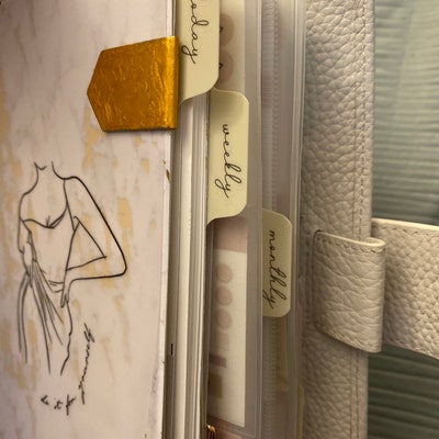 Planner Divider Stickers Label Your Tabs Matte Clear or Matte White ...