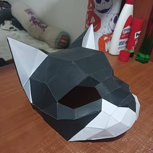 CAT MASK-2 Low Poly Animal Papercraft PDF Template - Etsy