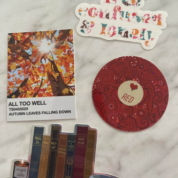 The Red Inspired Sticker Collection - Etsy
