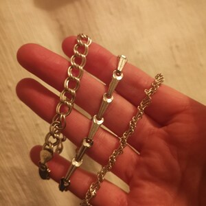 Vintage Sterling Silver Tiny Rolo Chain With Small Flower - Etsy