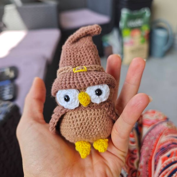 Owl Wizard Crochet Pattern , Amigurumi Mini Magical Animal Crochet PDF ...