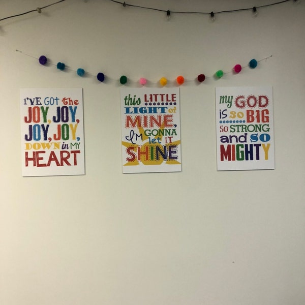 I've Got the JOY Down in My Heart Childrens Decor. Christian Decor ...