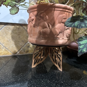 3D Plant Pot Stands Laser Cut Bundle, Potted Plant Stand, Flower Pot ...