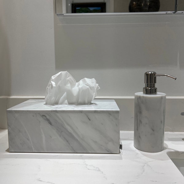 Natural Marble Trinket Box With Gold Cover, Cotton Box , Marble Box ...