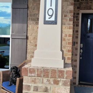 Craftsman HOUSE NUMBERS, Hill House Mission Style Address Plaque ...