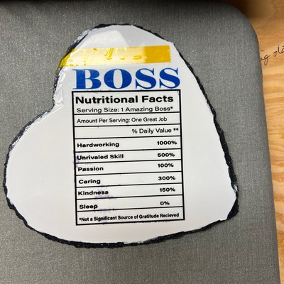 Boss Nutritional Label SVG PNG JPEG Dxf - Etsy