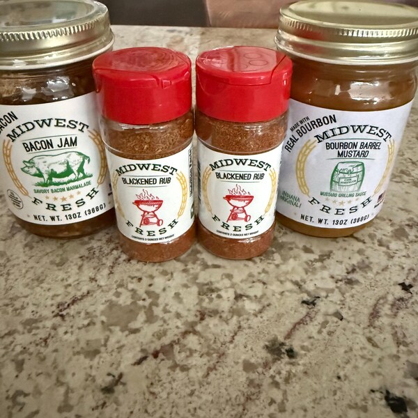 Bourbon Barrel Mustard Midwest Fresh - Etsy