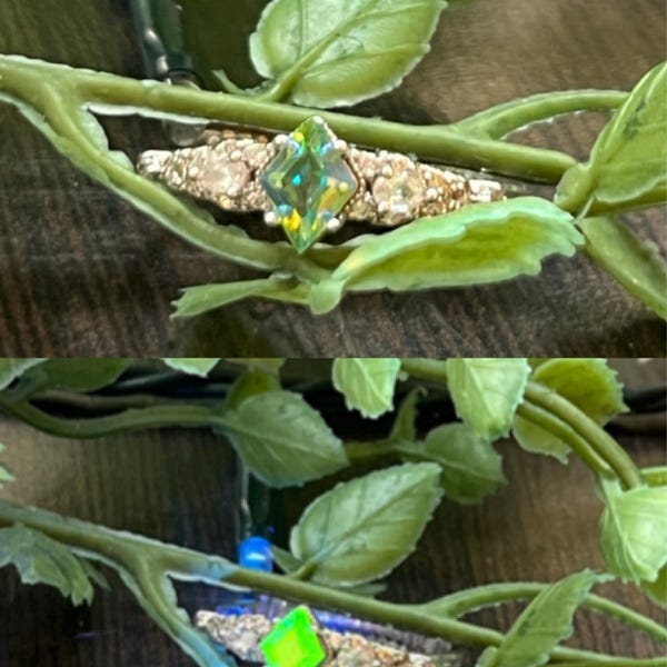 Uranium Glass Pendant in New Sterling Silver With a Vintage 10 Mm Bead ...