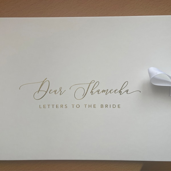 Personalised Letters to the Bride Scrapbook + Envelopes Add on | Bridal ...