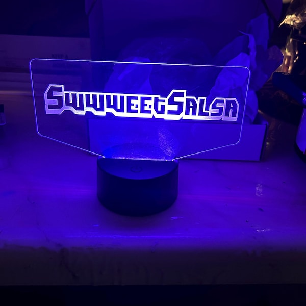 Personalized Sprint Racing Car Led Night Light, Personalized 16 Colors ...