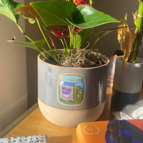 Prismo's Artisanal Pickles Glitter Sticker - Sparkly, Holographic ...