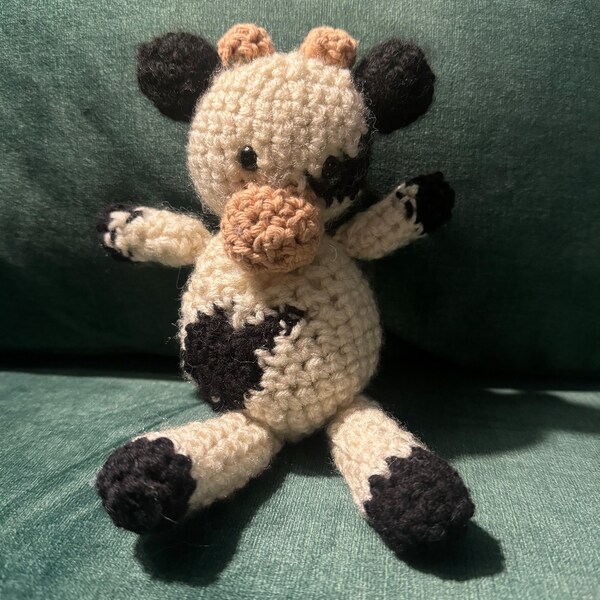 Cow Crochet Pattern, Cow Plush Pattern, Farm Animals Pattern, Cow ...