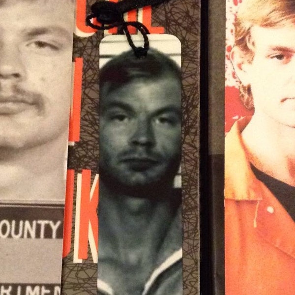 Serial Killer Mugshot Bookmark, Metal Bookmark, True Crime, Book Mark ...