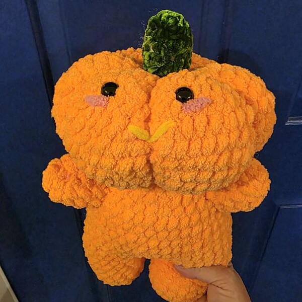Cheeky Pumpkin Crochet Pattern – Amigurumi Halloween Plush Toy (PDF ...