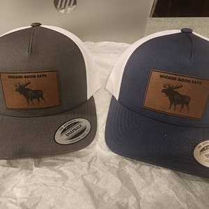 Personalized Player Number Leather Patch Hat Personalized - Etsy