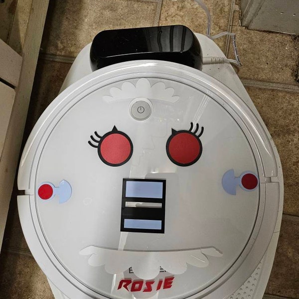 Original Deluxe Rosie the Robot Face Decals for Your Robotic Floor ...