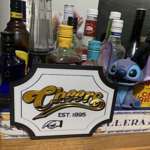 Cheers 3D Printed Sign/ Plaque | Logo From 1982 Tv Show Cheers - Etsy