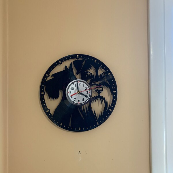 Pug Dog Clock Record Clock Dogs Clock Clock Pug Animals Clock Room ...