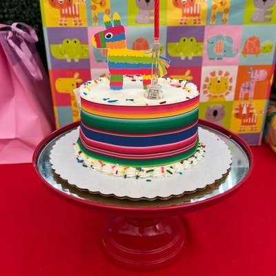 Mexican Serape Stripe Edible Cake Wrap or Donkey Piñata Cake Topper - Etsy