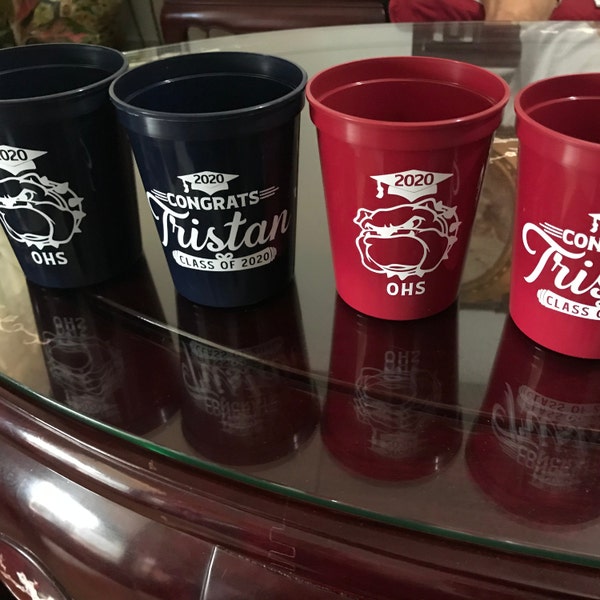 Graduation Cups, Educated AF Graduation Party Cups, Class of 2025 ...