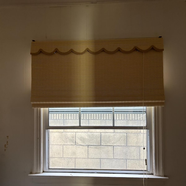 Bamboo Shades With Valance, Bamboo Fold up Shades, Designer Window ...