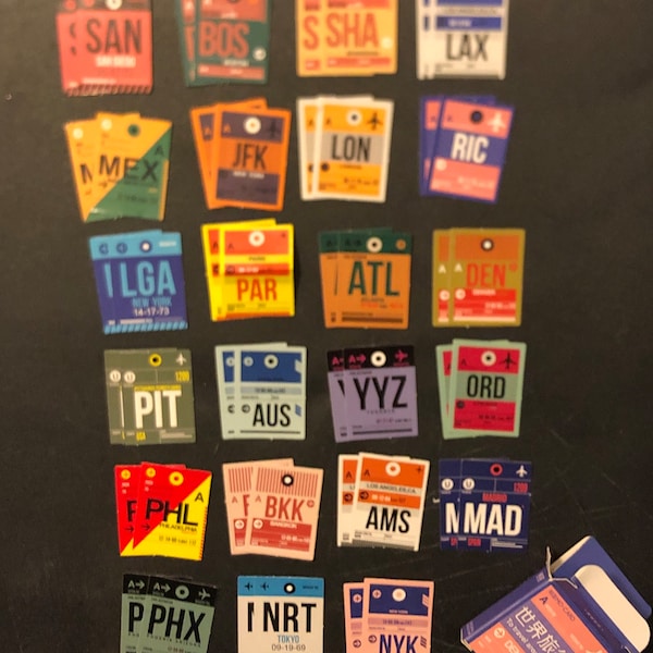 Travelling Stickers - Scrapbook Supplies - Airport Stickers ...