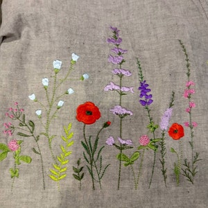 Sparkling Wildflower Wreath and Border Machine Embroidery Design, 6 ...