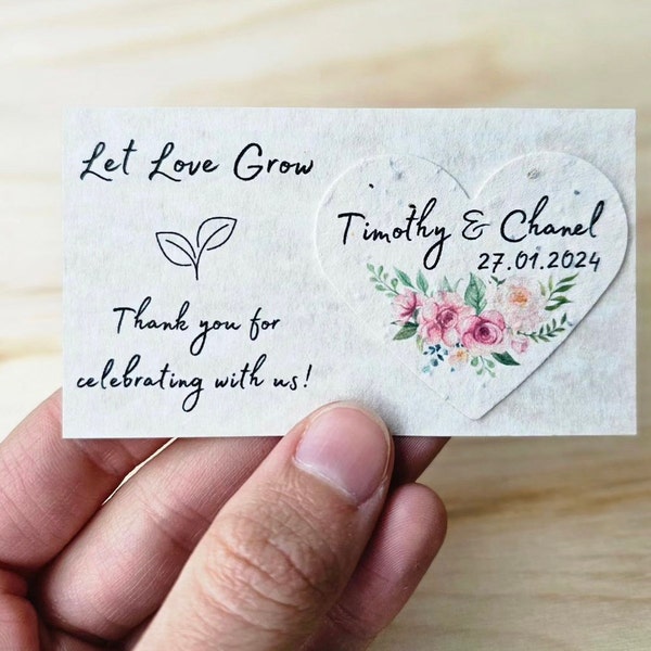 Wildflower Seed Wedding Favor for Guest in Bulk Seed Favor Wedding Bulk ...