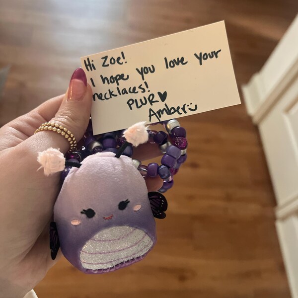 Halloween Squishmallow Kandi Harness Necklace Rave Accessories Plushie ...