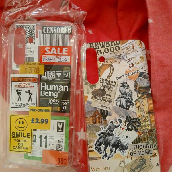 Stickers Case Transparent Label Collage for Samsung S25 Ultra, S24 FE ...