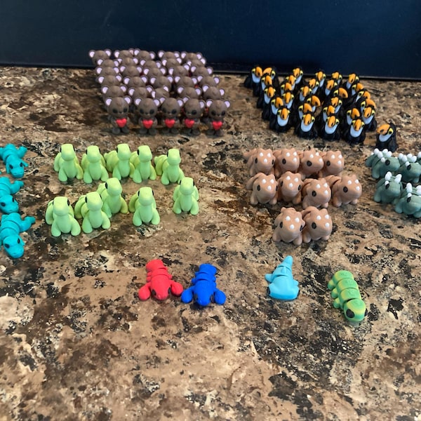 Mini Articulated Ladybug Toy - Tiny 3D Printed Poseable Insect - Cute ...