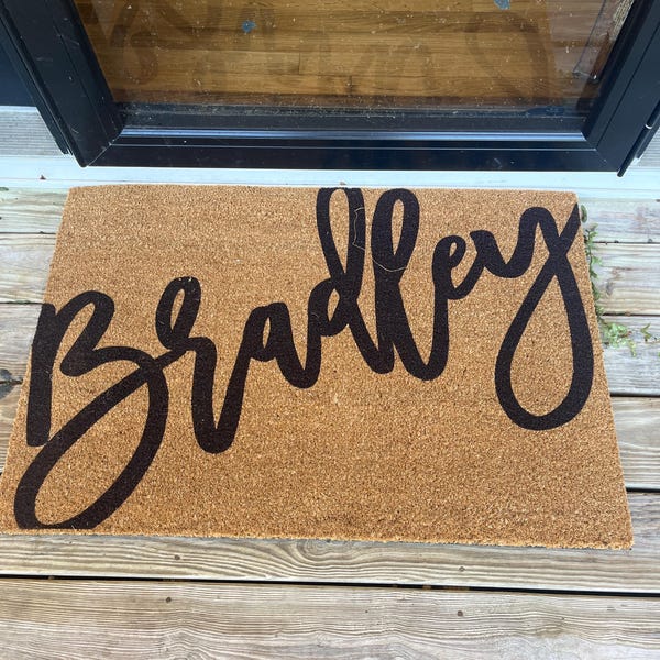 Extra Large Personalized Name Doormat,large Last Name Personalized Doormat,double Doormat,custom ...