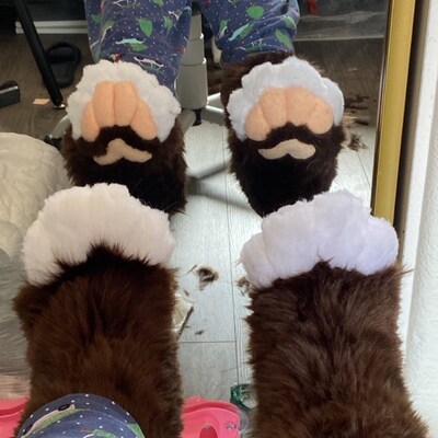 Kemocube's Fursuit Slim Sock Paws Pattern Digital PDF Download - Etsy