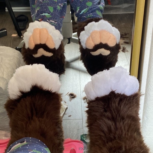 Kemocube's Fursuit Slim Sock Paws Pattern - Digital PDF Download - Etsy